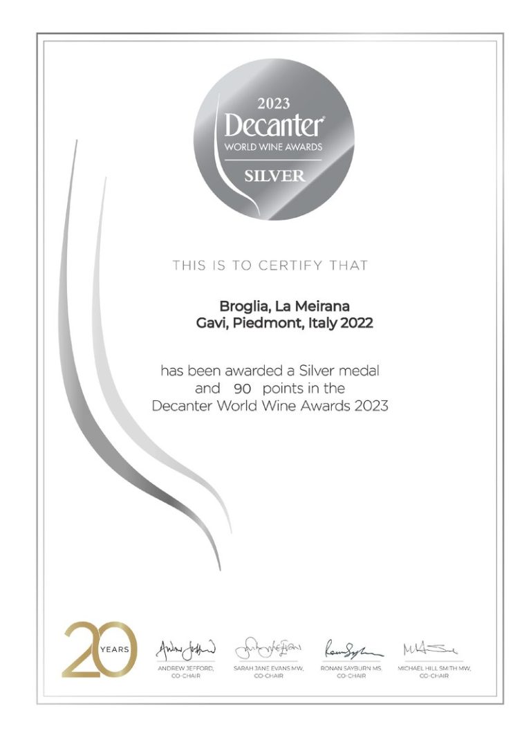 Decanter - 90 PTS - La Meirana 2022 - Broglia